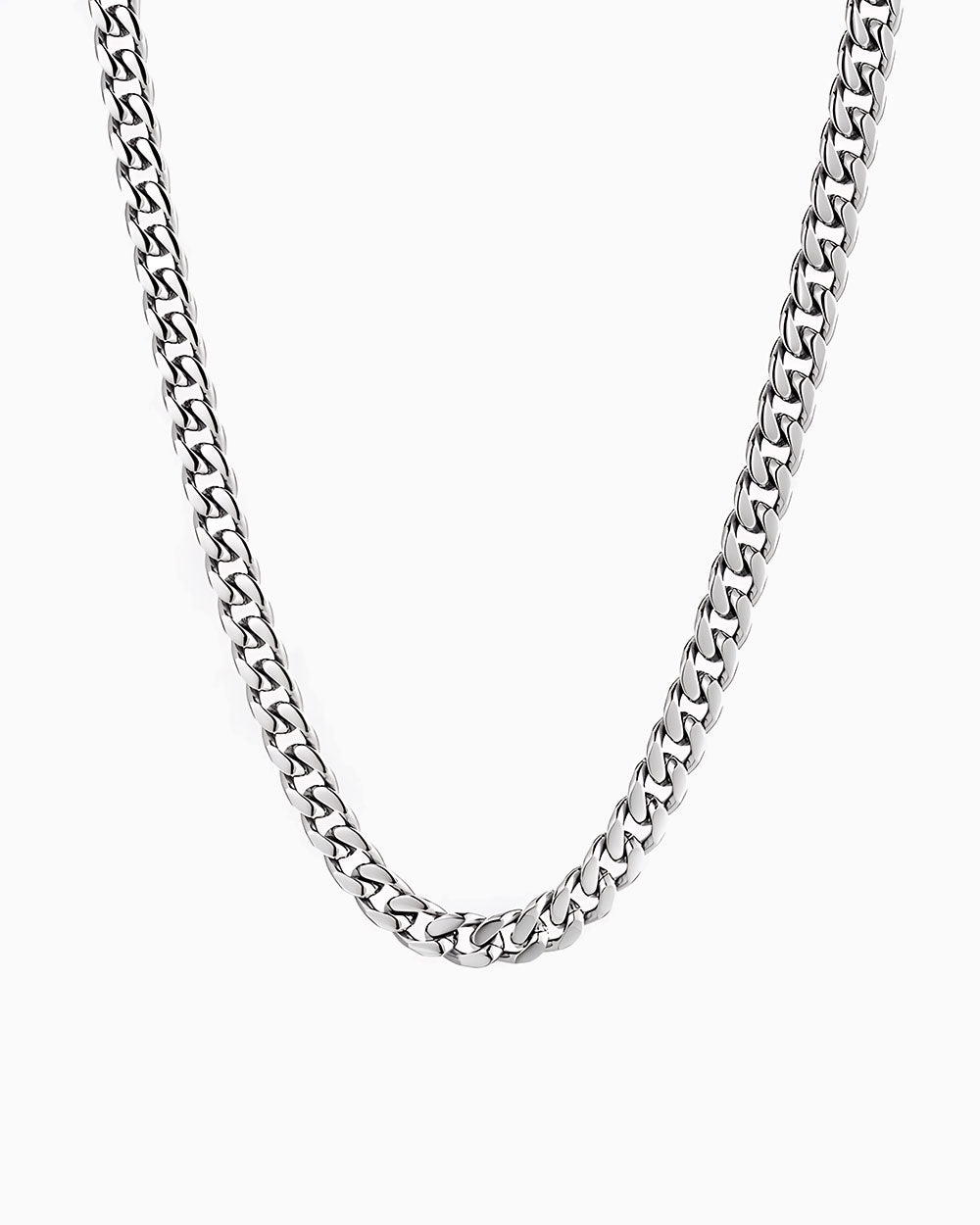 CLEAN CUBANA CHAIN. - 6MM WHITE GOLD | Drippy Amsterdam