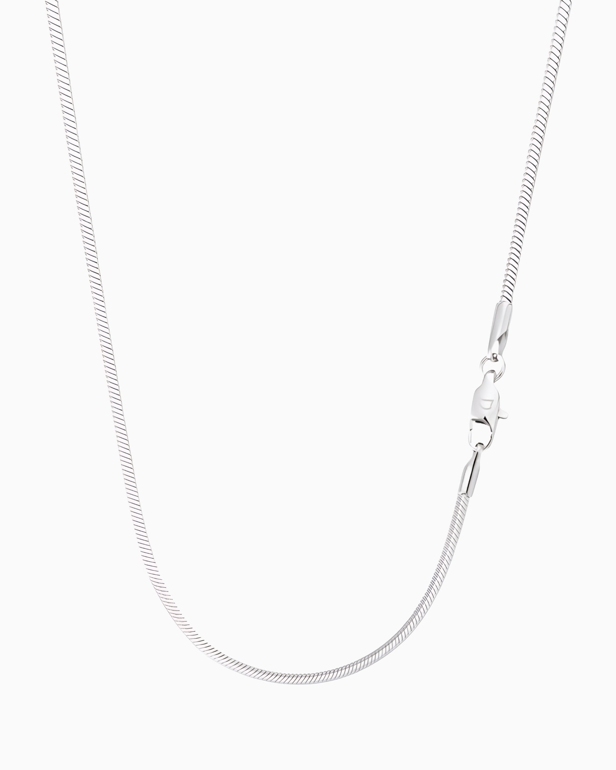 SNAKE CHAIN. - 2MM WHITE GOLD | Drippy Amsterdam